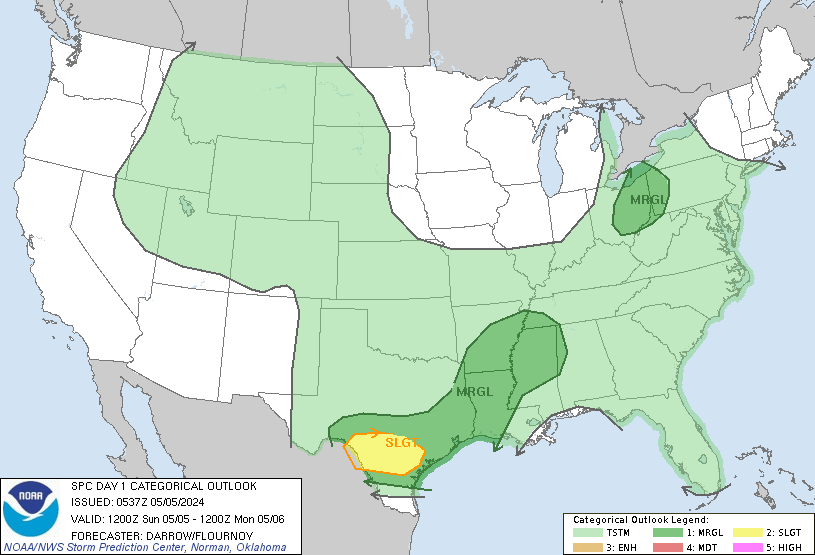 SPC May 5, 2024 0600 UTC Day 1 Convective Outlook - Doug's Situation Room